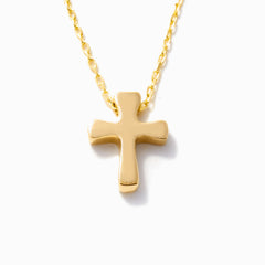 14k Solid Gold Greek Cross Charm | Christian Cross Pendant for Women in ...