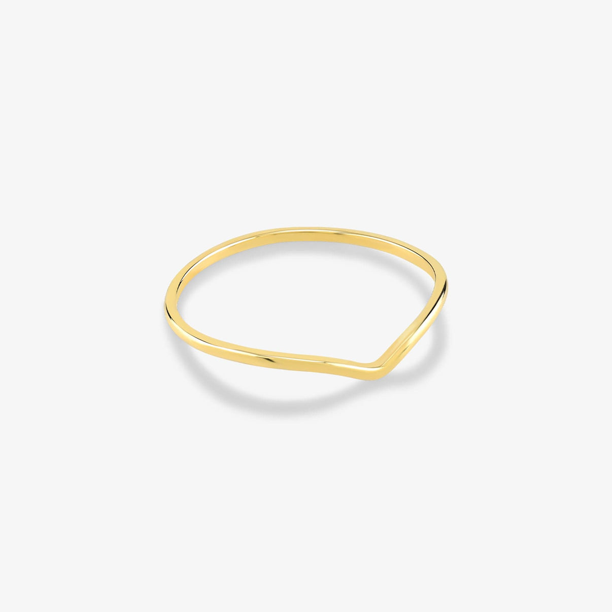 Gelin Chevron Stackable Ring in 14K Solid Gold – Gelin Diamond