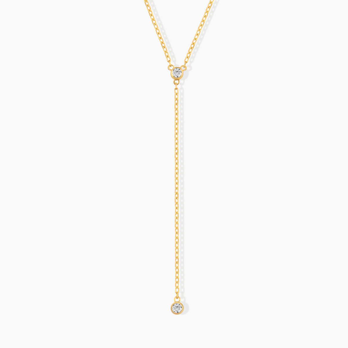 Dainty Diamond Lariat Y Necklace, Women by GELIN, 0.08 ct. – Gelin Diamond